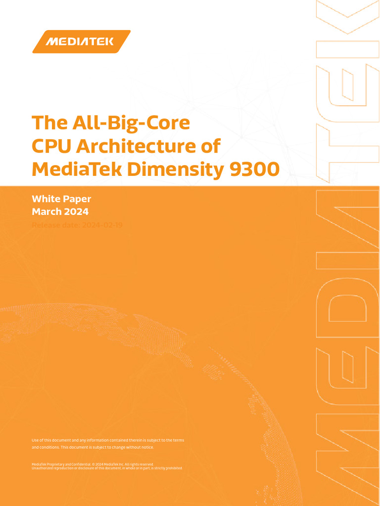 Dimensity-9300-All-Big-Cores_Whitepaper_ENG_Final | PDF | Central Processing Unit | Multi Core ...
