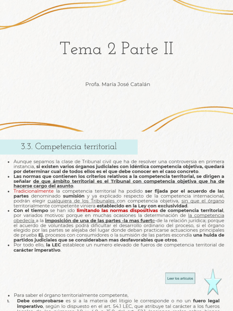 Tema 2 Parte II | PDF | Apelación | Jurisdicción