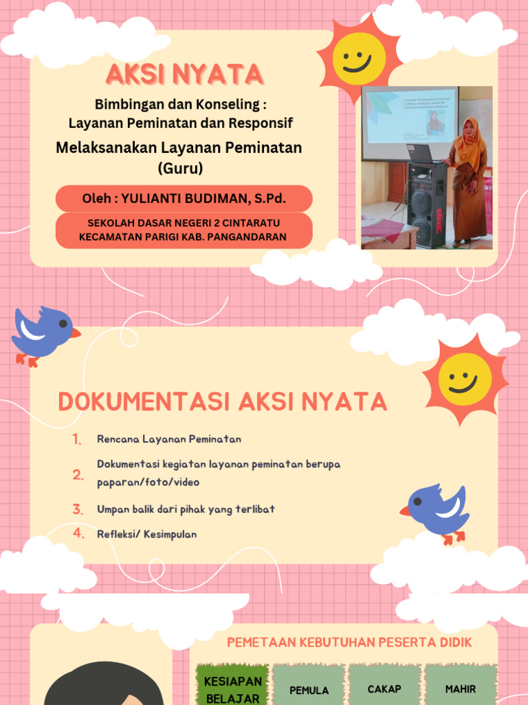 Aksi Nyata Bimbingan Dan Konseling Layanan Peminatan Dan Responsif | PDF