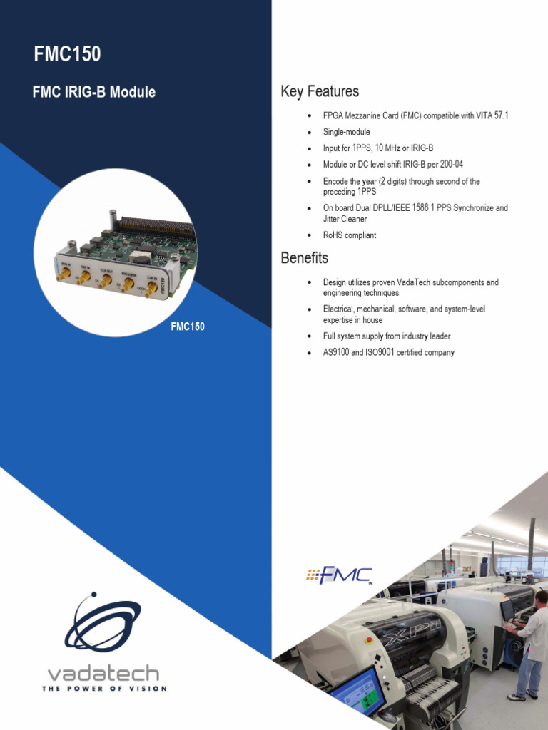 FMC150 FMC150 Datasheet | PDF | Computer Science | Computer Hardware