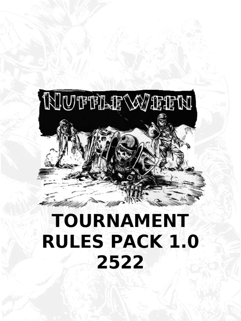2022 Nuffle Ween Tournament Rules Packet | PDF | Sports | Entertainment
