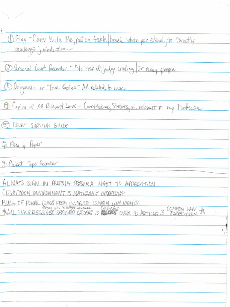 Court Procedure Notes | PDF