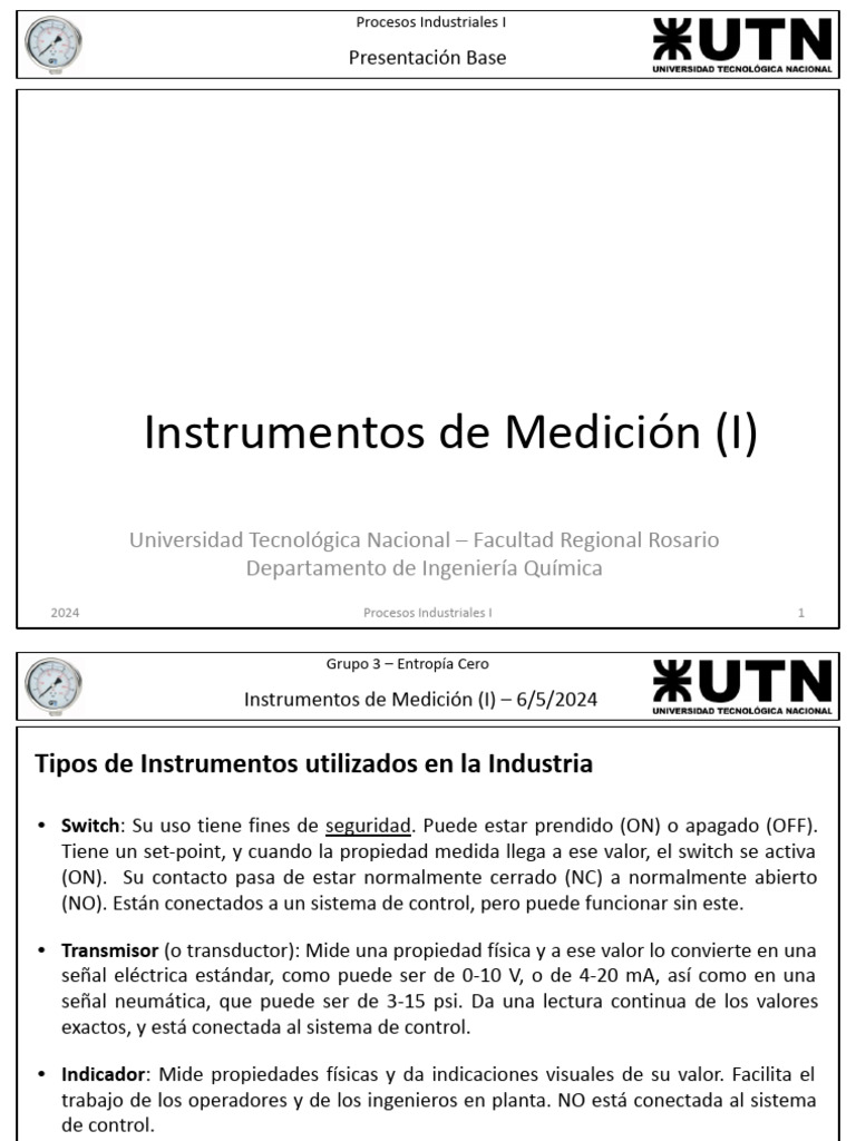 Instrumentos de Medición en Procesos Industriales | PDF | Ultravioleta ...