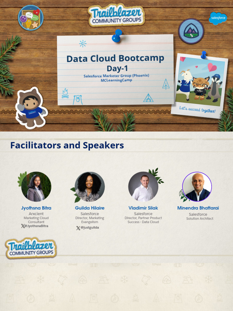 Day 1 - Data Cloud Kickoff-Bootcamp and Certification Overview | PDF | Cloud Computing | Computing