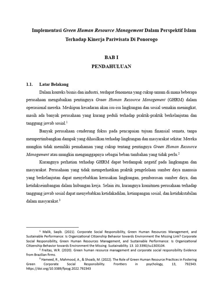 Proposal Skripsi Indo | PDF