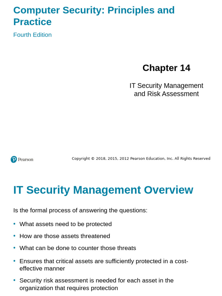 CH14 CompSec4e Accessible | PDF | Threat (Computer) | Information Security