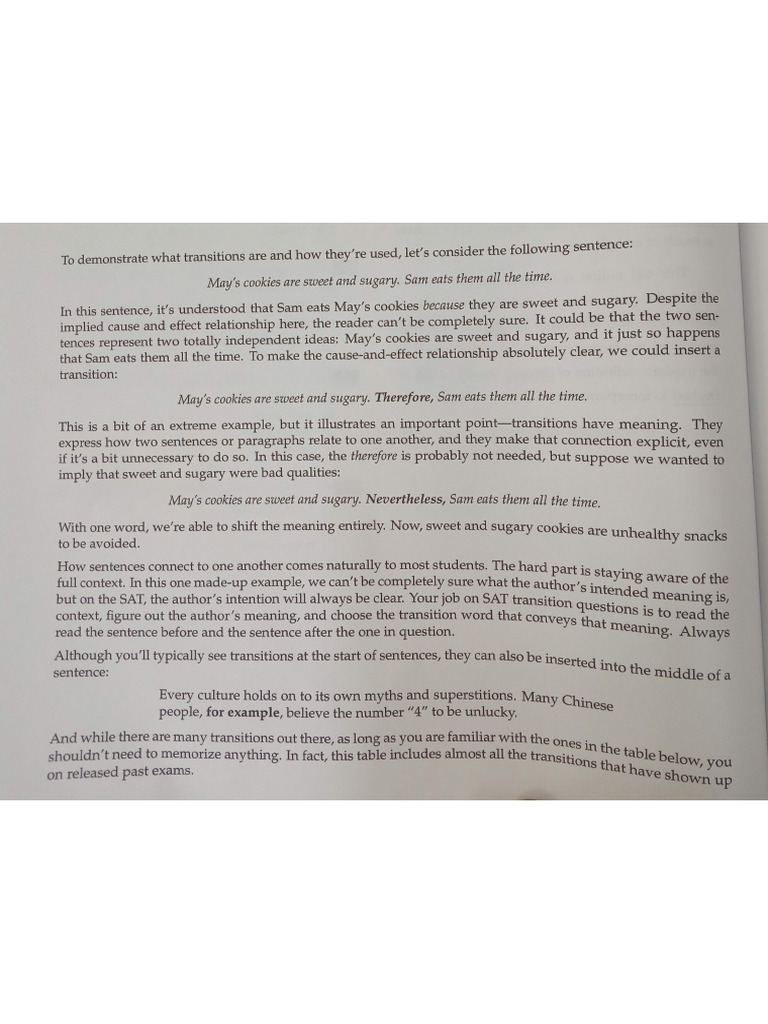 Grammar 2 Ch 19 Transitions Theory | PDF