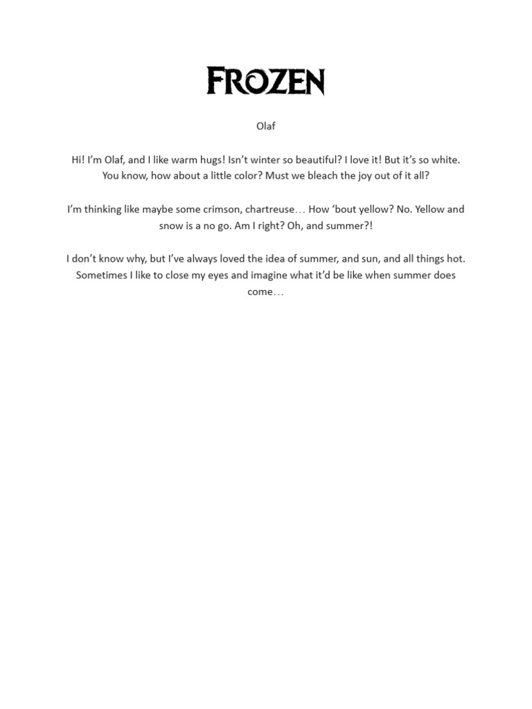 Short Princess Monologues | PDF