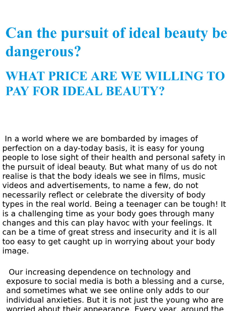 8th Lesson - Ideal Beauty | PDF