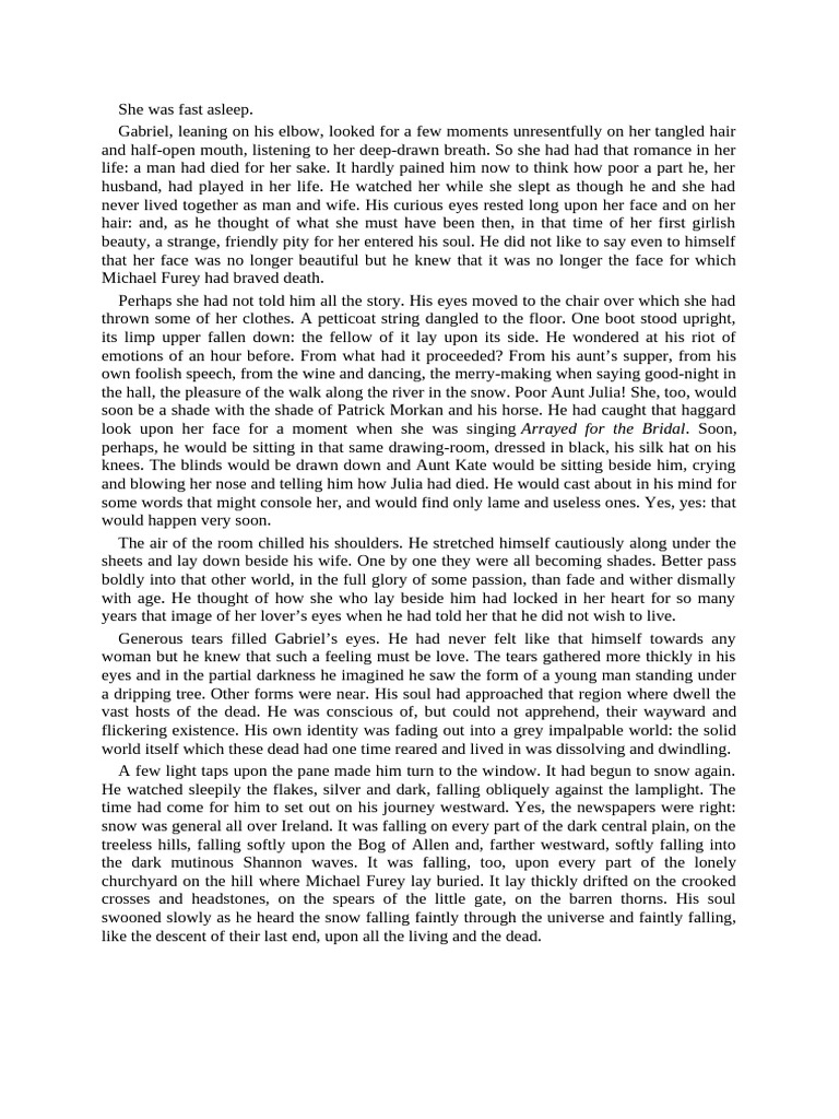 Gabriel's Reflection on Love and Loss | PDF