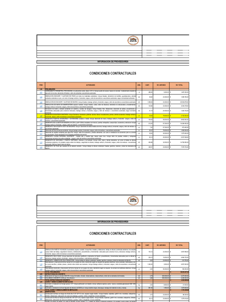 MANO de OBRA CANTON Formato Cotizar Grupo 1 y Grupo 2 | PDF | edificio | Construyendo tecnología
