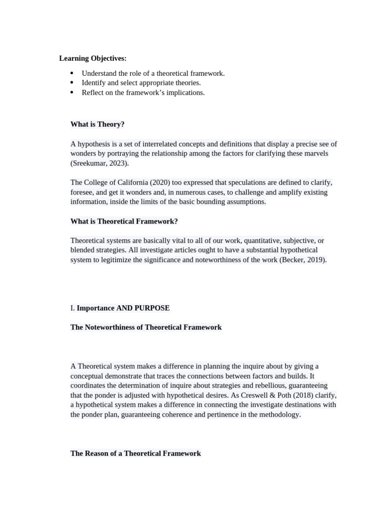 Theoretical Framework Manuscript Revised | PDF | Theory | Hypothesis