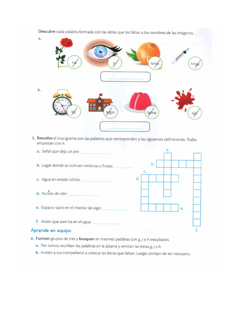 USO DE LA G , J , H EVIDENCIA | PDF
