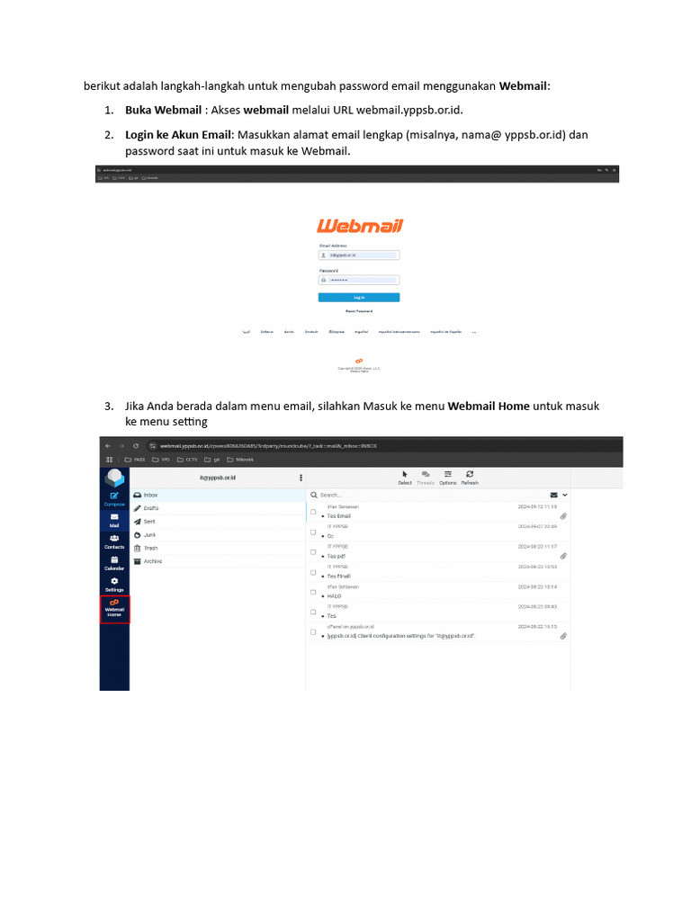 Tutorial Login Dan Ubah Password | PDF