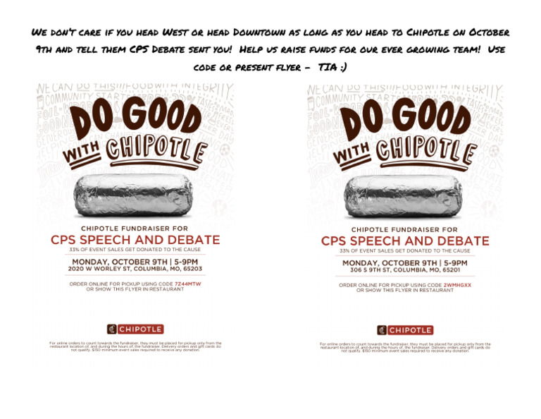 Chipotle Double FLyer | PDF