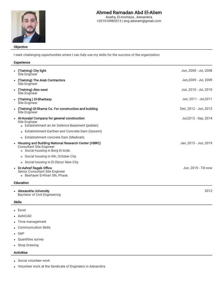 Ahmed Ramadan CV-En | PDF