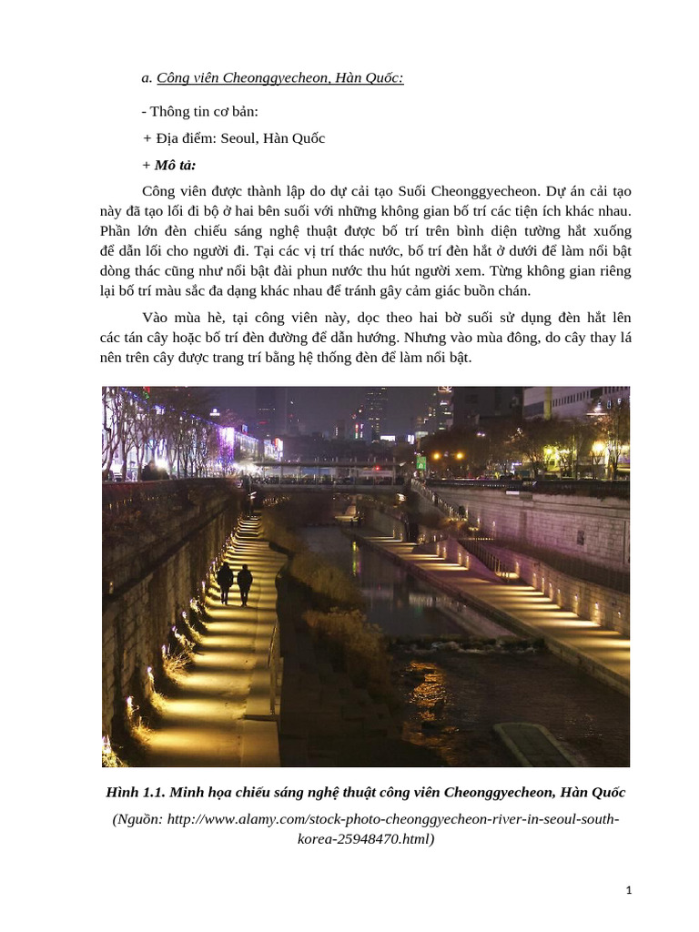 Phân tích công trình chiếu sáng đô thị | PDF