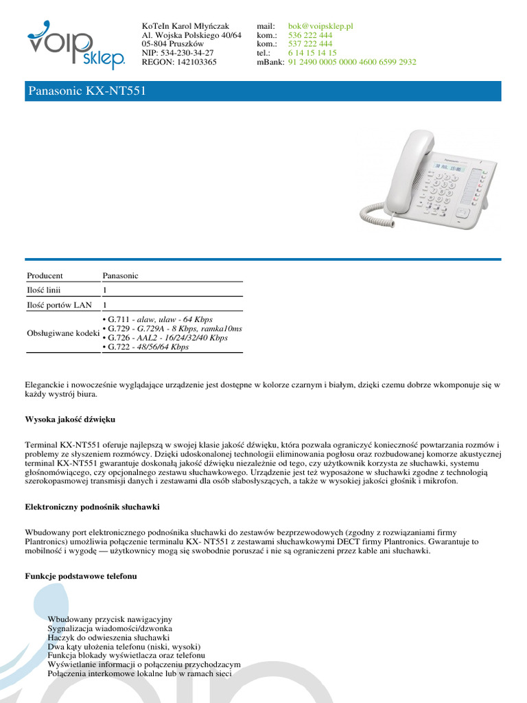 Panasonic-KX-NT551_526_broszura | PDF