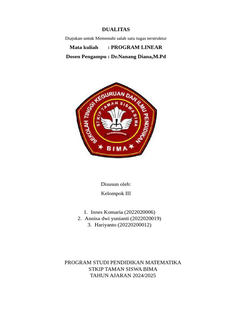 DUALITAS Kelompk 3 | PDF