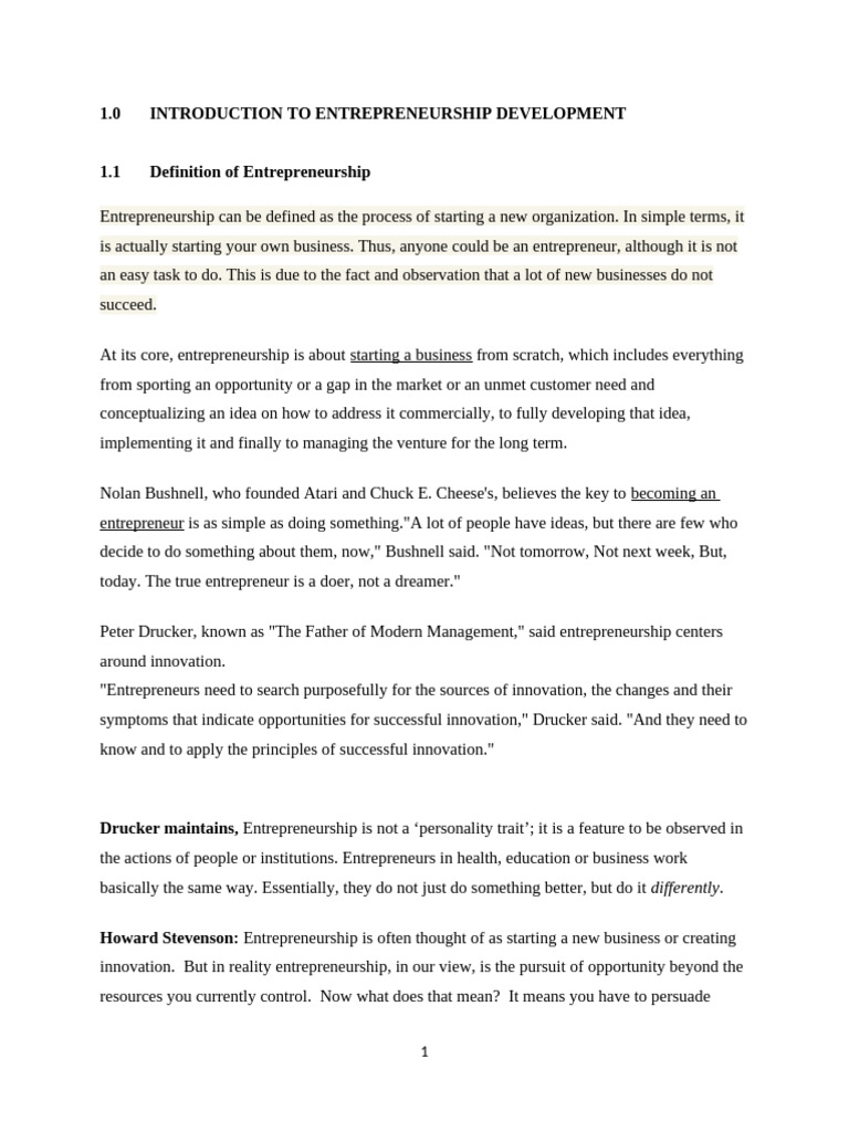 Intro to Entrepreneurship Basics | PDF | Entrepreneurship | Business