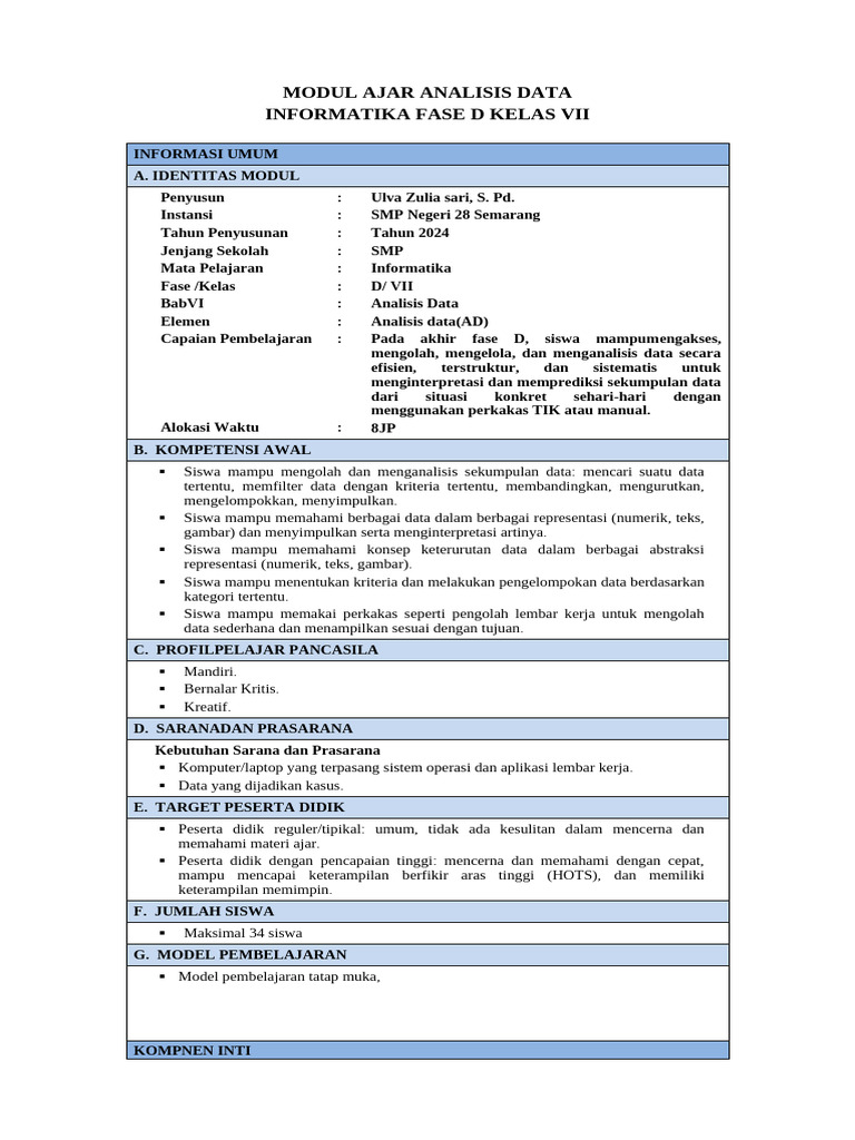 MA Fase D7 Informatika AD | PDF