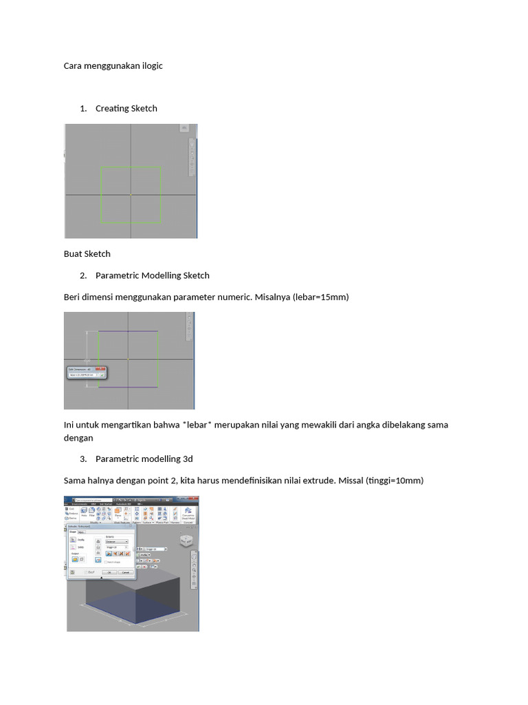 Panduan Parametrik iLogic | PDF