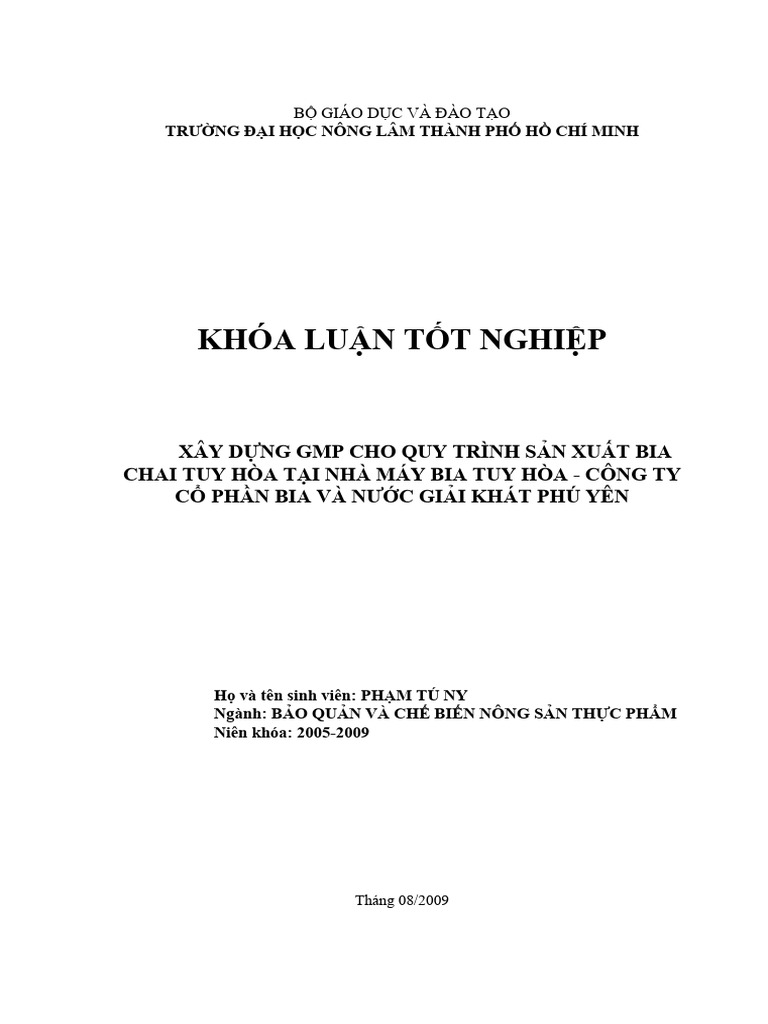 (123doc) - Xay-Dung-Gmp-Cho-Quy-Trinh-San-Xuat-Bia-Chai-Tuy-Hoa-Tai-Nha-May-Bia-Tuy-Hoa-Cong-Ty ...