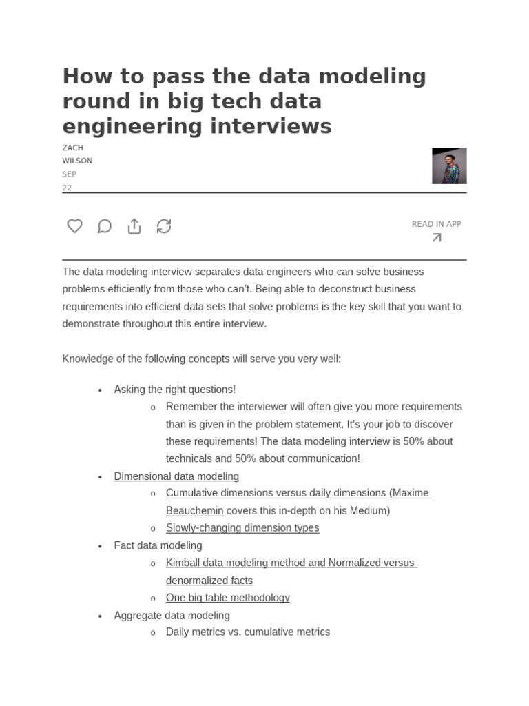 Kimball data modeling - data engineering interviews | PDF | Information ... Kimball data modeling - data engineering interviews | PDF | Information ...