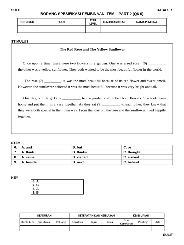 Uasa Bi Part 2 Year 5 | PDF