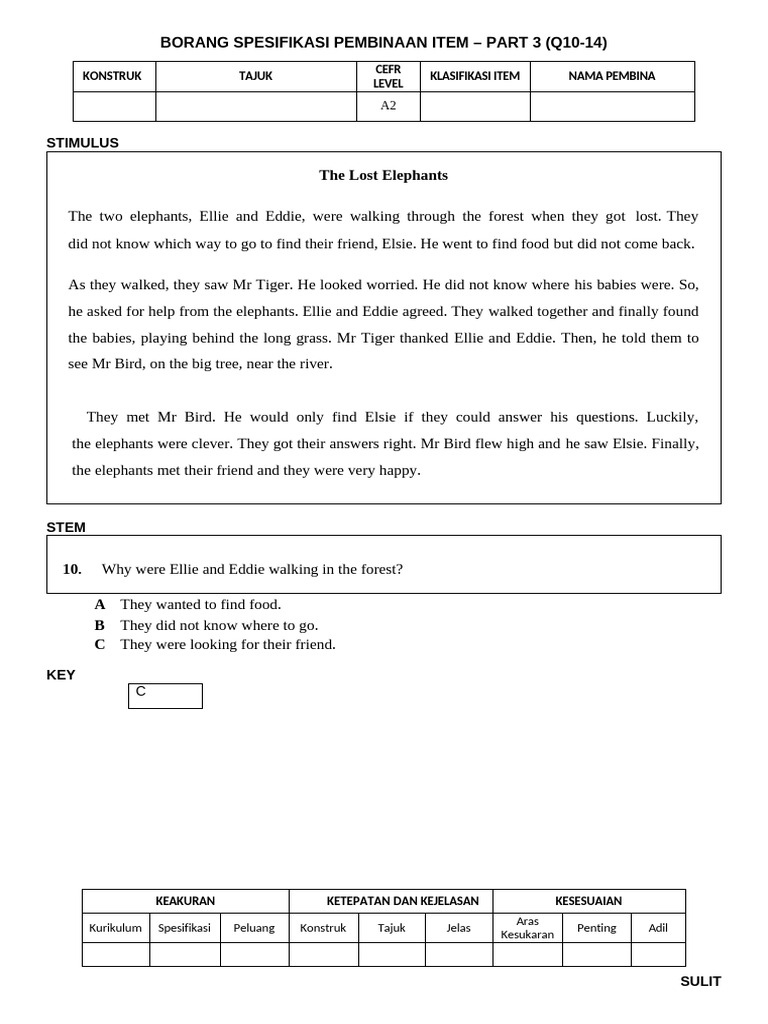 UASA PART 3 BI YEAR 5 | PDF