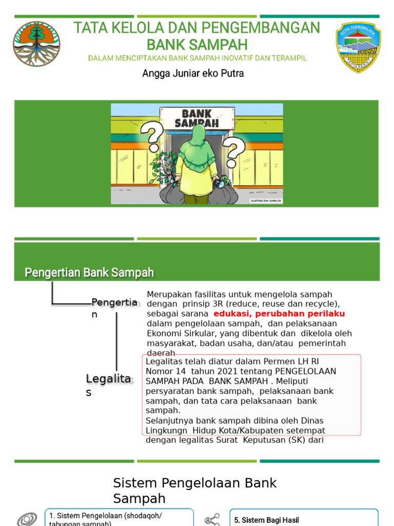 Materi Tata Kelola Bank Sampah | PDF