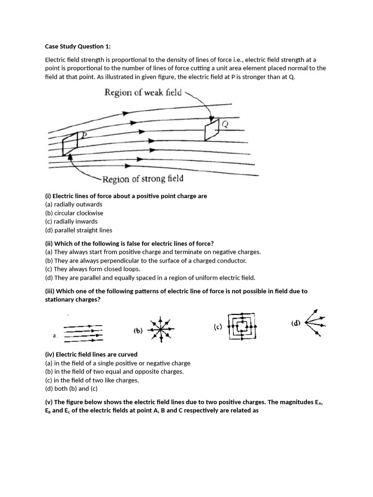 Class 12 Physics: Electric Charges Case Study | PDF | Electric Charge ...