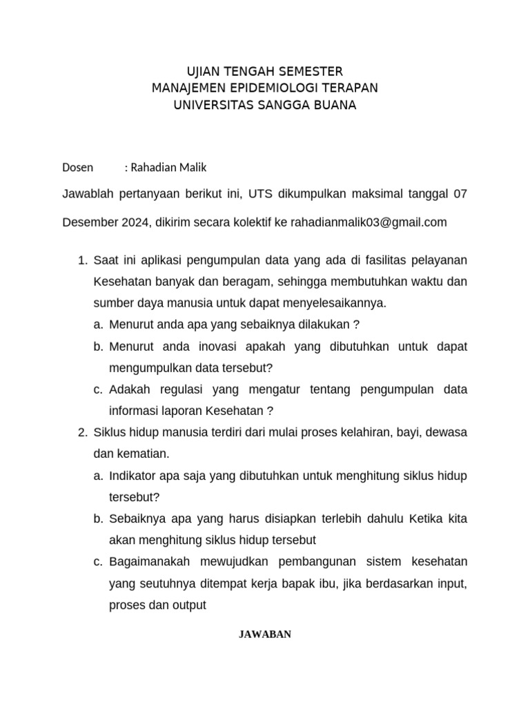 Uts Epid Des 2024 | PDF