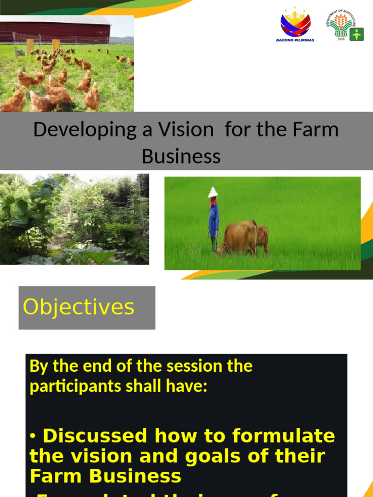 Developing A Vision On The Farm Business | PDF | Leadership | Economies