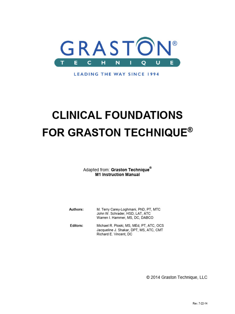 Clinical Foundations For Graston Technique | PDF | Tendon | Connective ...