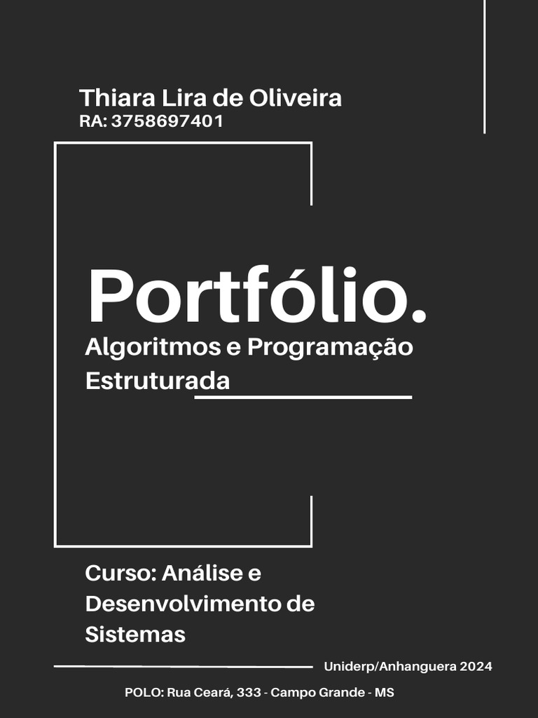 ALGORITMOS E PROGRAMAÇÃO ESTRUTURADA | PDF | Algoritmos | Matemática