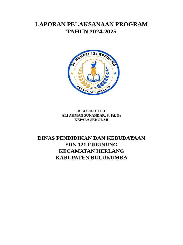 Laporan Pelaksanaan Program | PDF