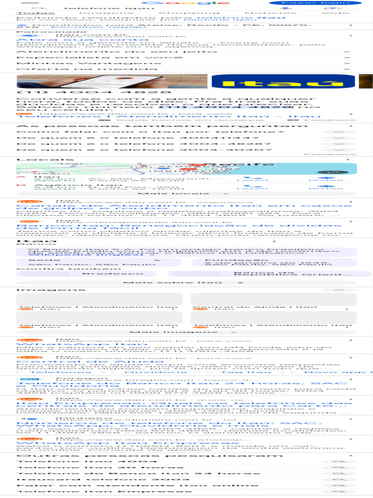 Telefone Igau - Pesquisa Google | PDF | Bancos | Bancos