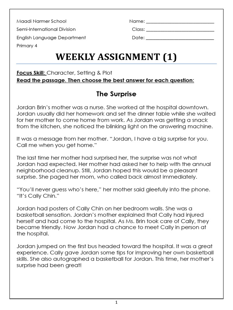 Weekly Assessment 1-G4 | PDF | Anger