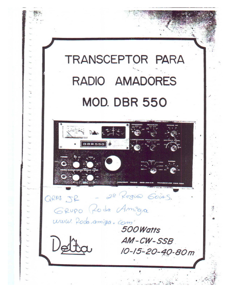 Delta Dbr550manualcompletoeesquema 100202211955 Phpapp02 | PDF