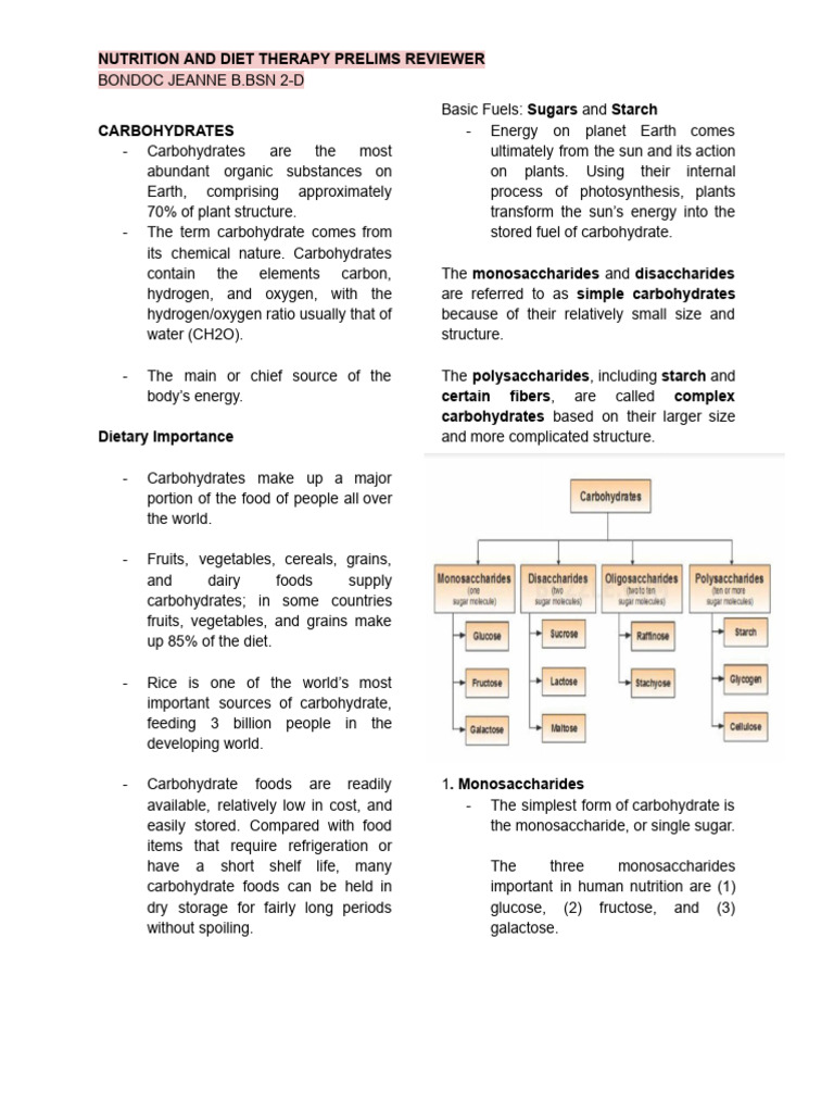 NUTRITION REVIEWER PRELIMS | PDF | Diet & Nutrition | Dietary Fiber