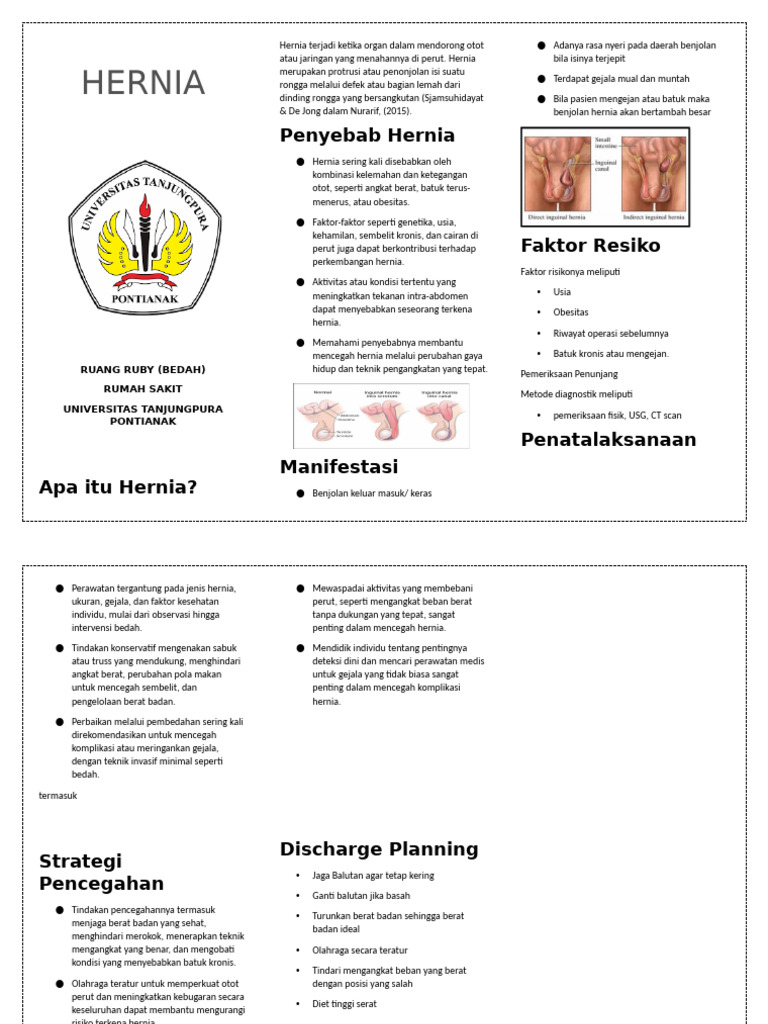 Leaflet Hernia Ruang Ruby | PDF