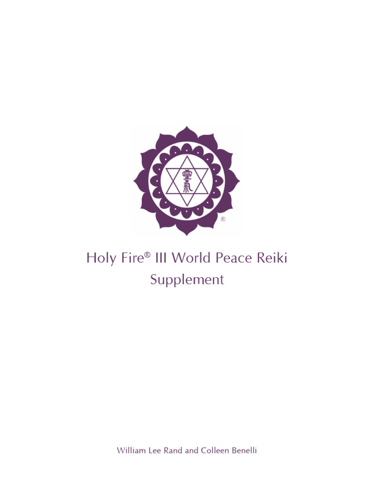 World Peace Reiki Supplement | PDF | Reiki | Prayer