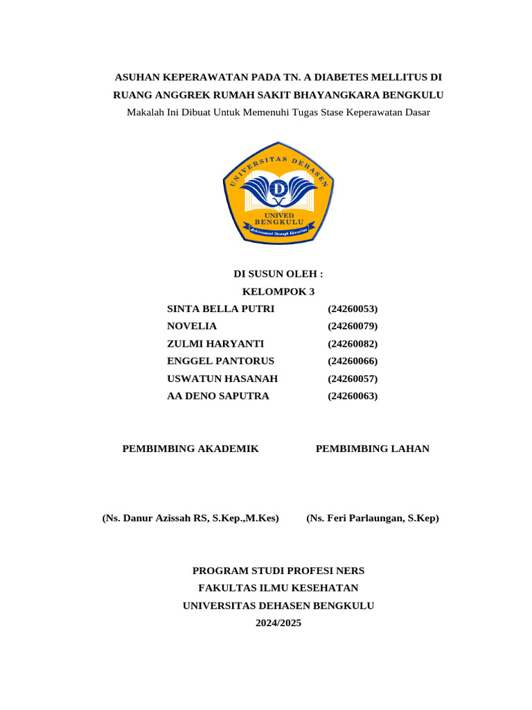 ASKEP DM + KASUS | PDF