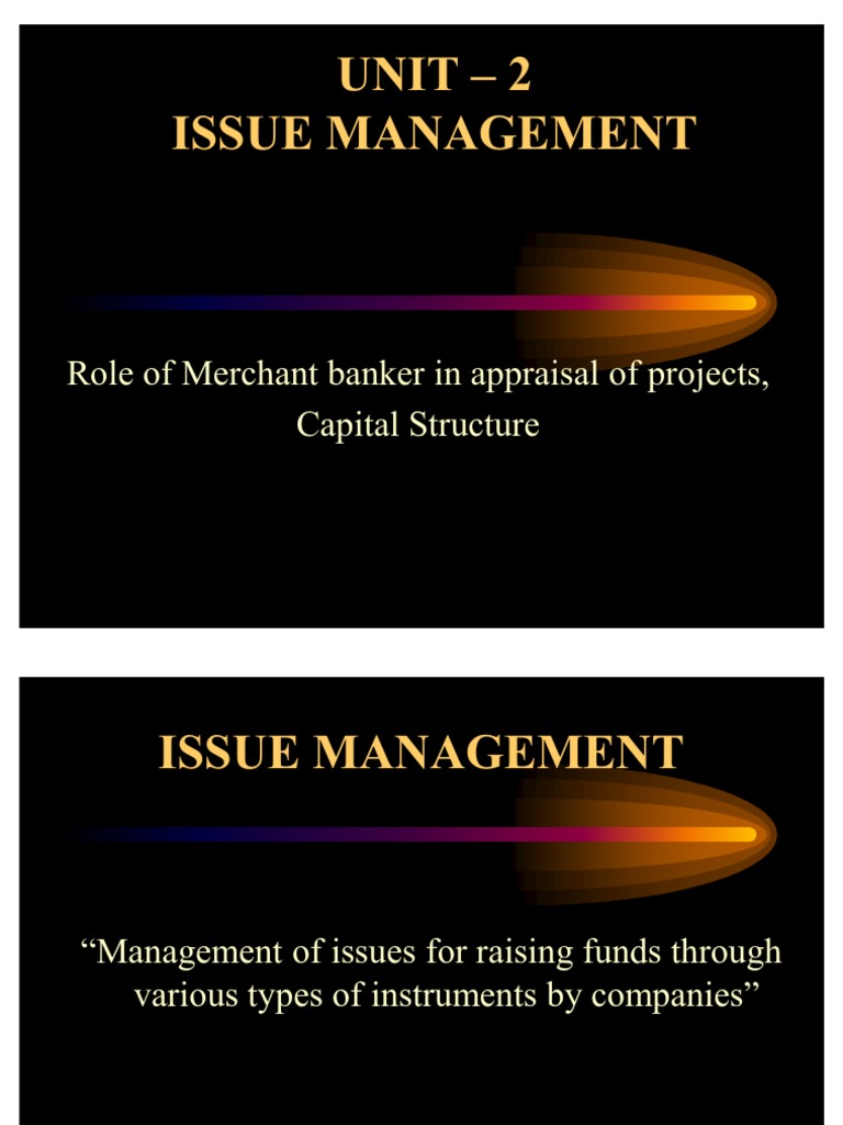 Merchant Banking: Roles and Functions | PDF | Finance & Money ...