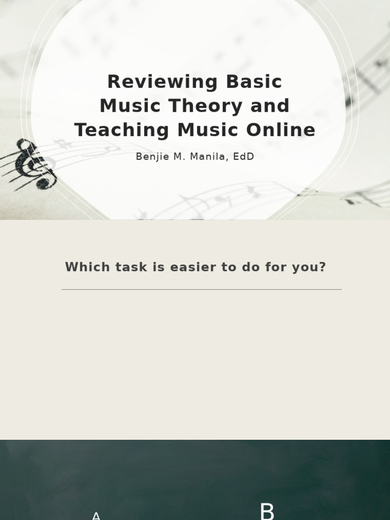 Reviewing Basic Music Theory and Teaching Music Online | PDF | Rhythm ...