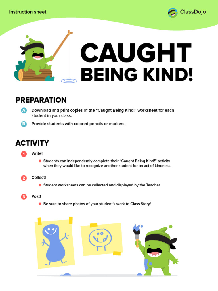 Caught Being Kind Activity Guide | PDF
