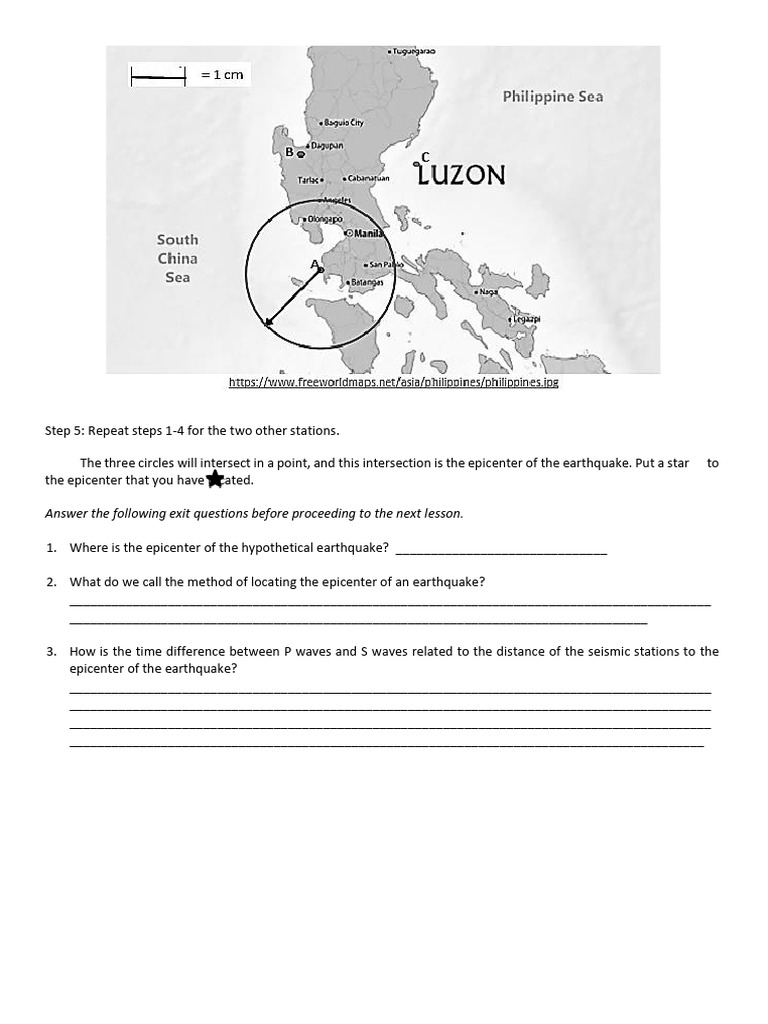 Locating Earthquake Epicenters Guide | PDF