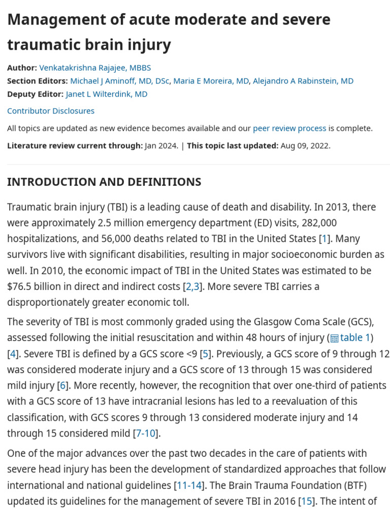 Head injury two | PDF | Traumatic Brain Injury | Physiology