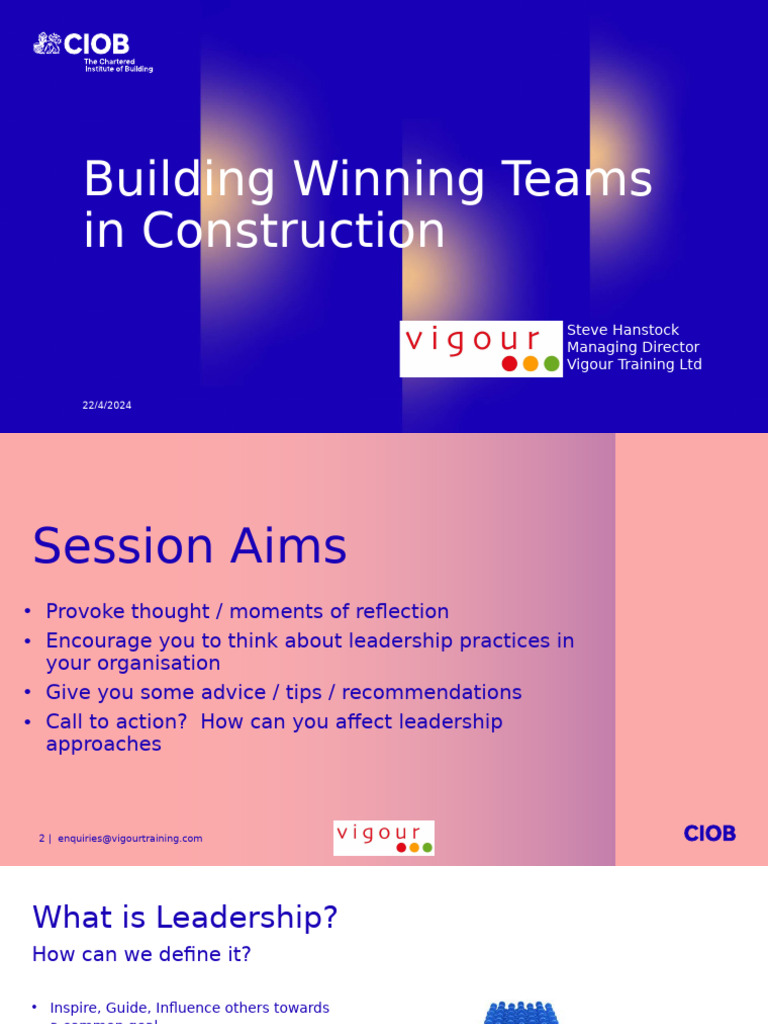 Winning Teams in Construction Leadership | PDF | Leadership | Empowerment